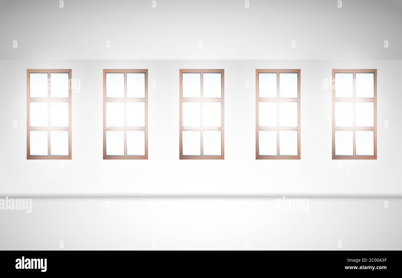 White creative in studio wall Stock Vector Images - Alamy