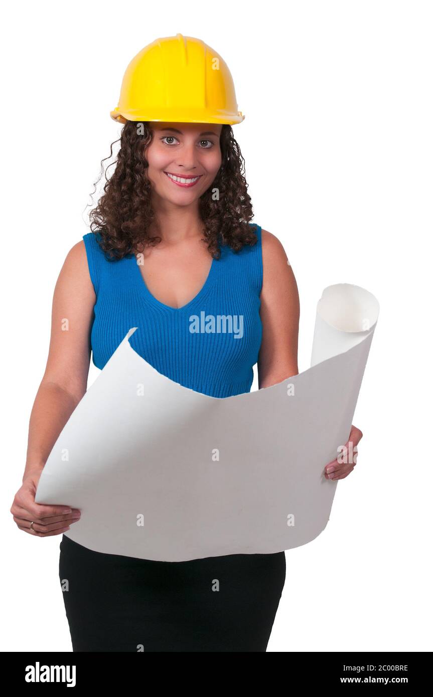 Female Construction Worker Stock Photo - Alamy