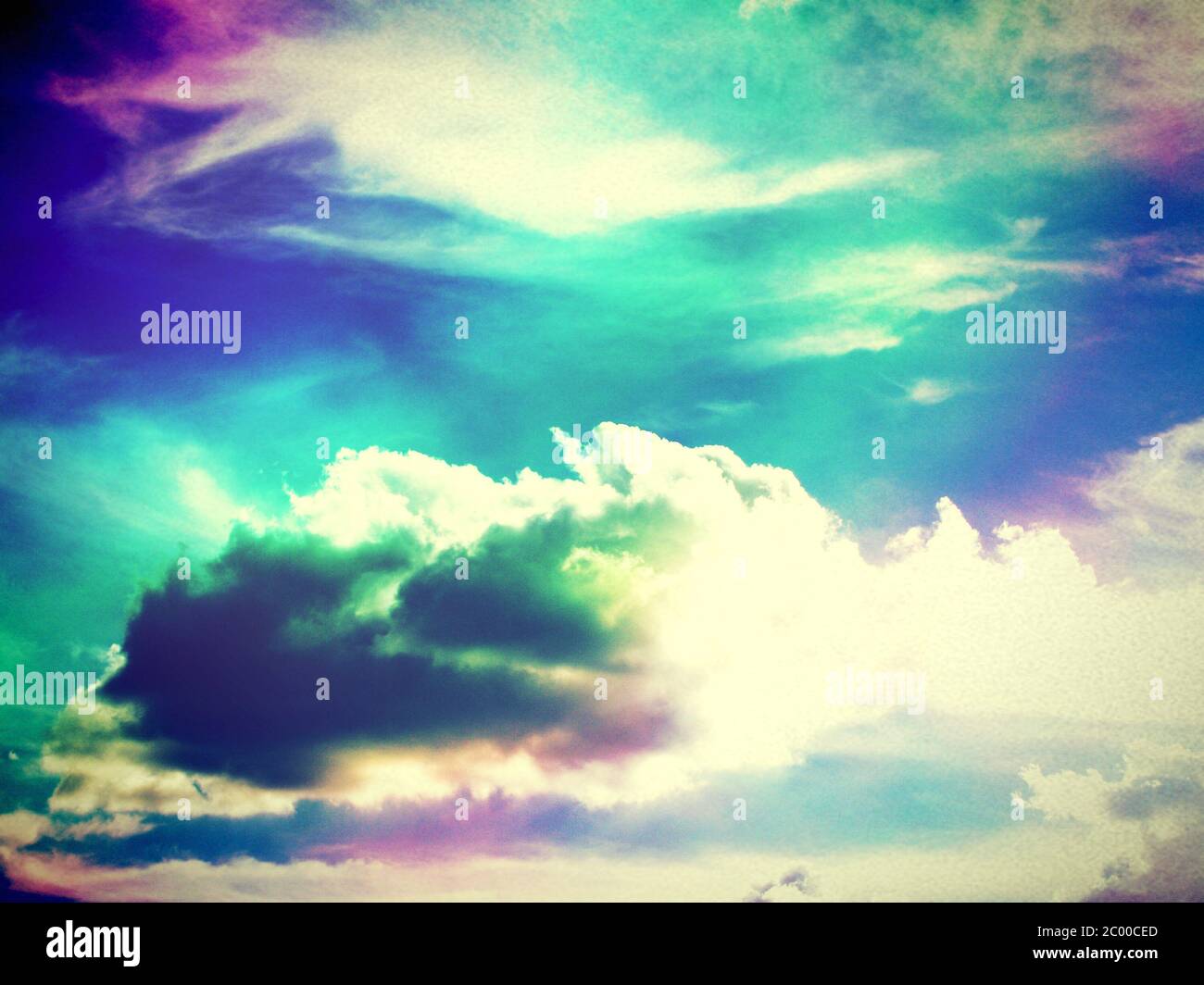 sky clouds season color beautiful edit in filtered images Stock Photo ...