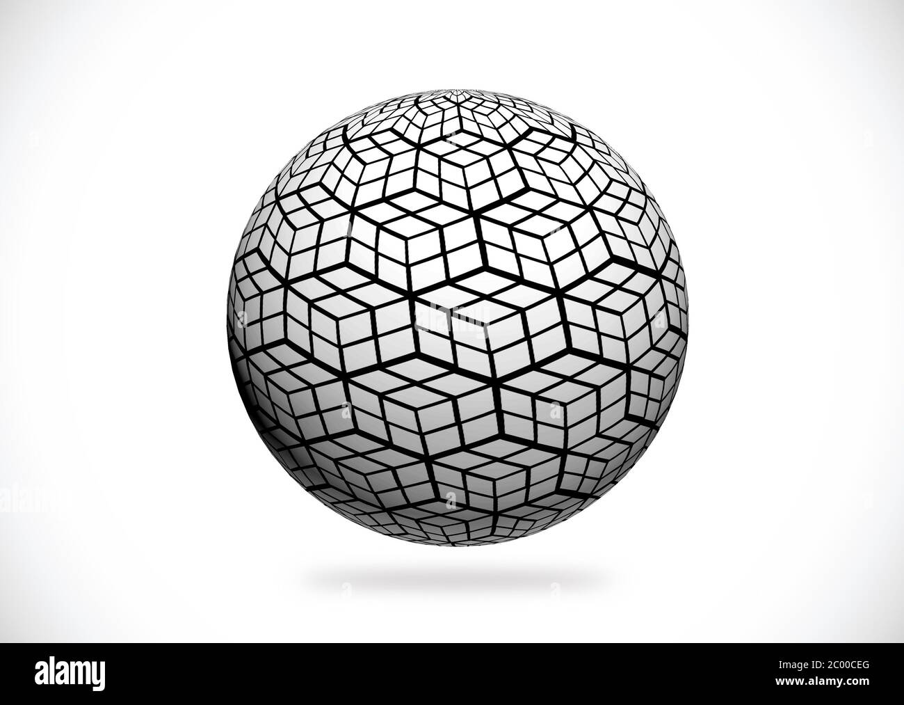 Abstract 3d sphere illustration for your design Stock Photo - Alamy