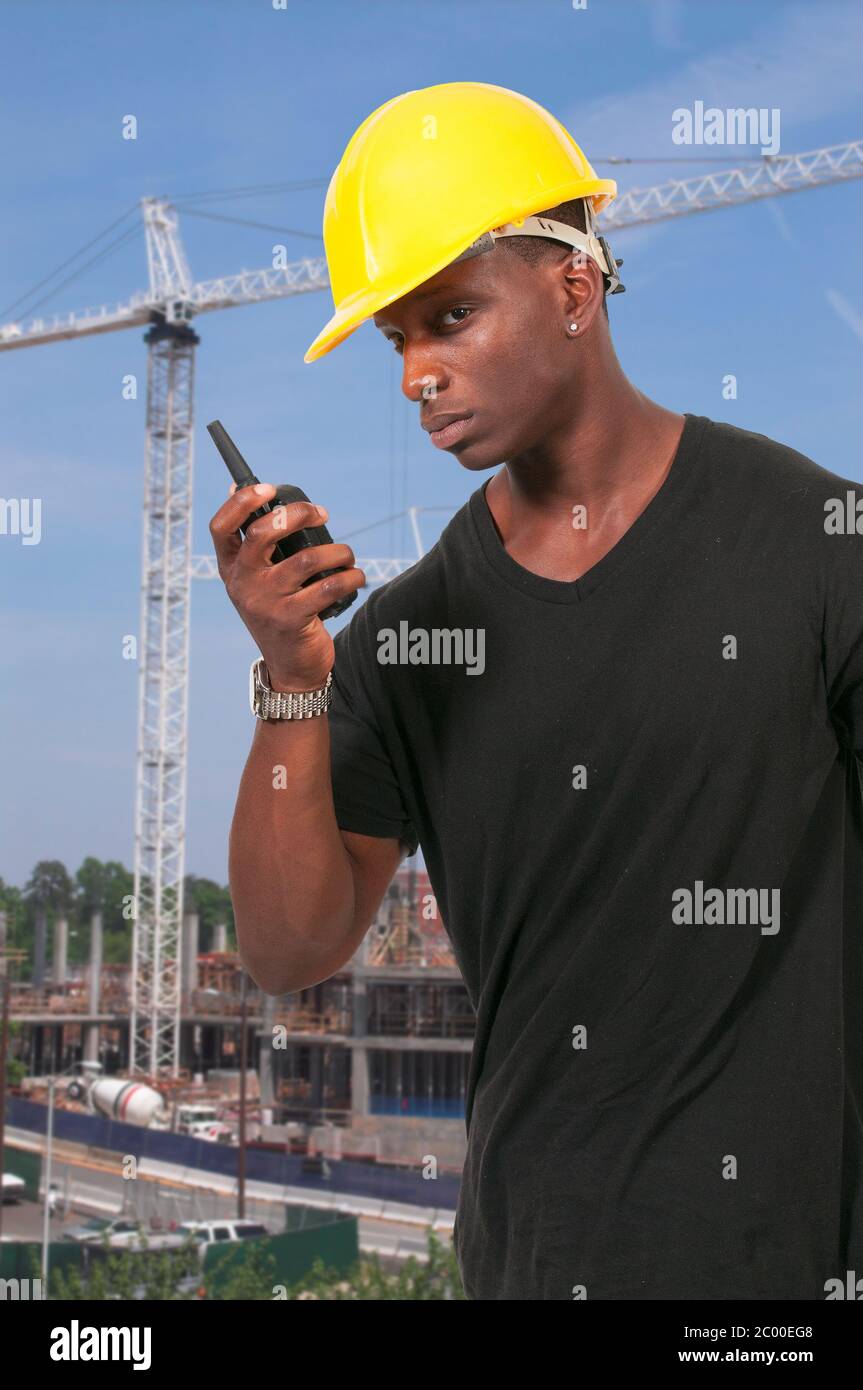 African american construction worker hi-res stock photography and ...