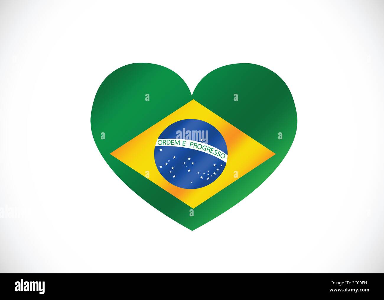 Brazil flag theme idea design Stock Photo - Alamy