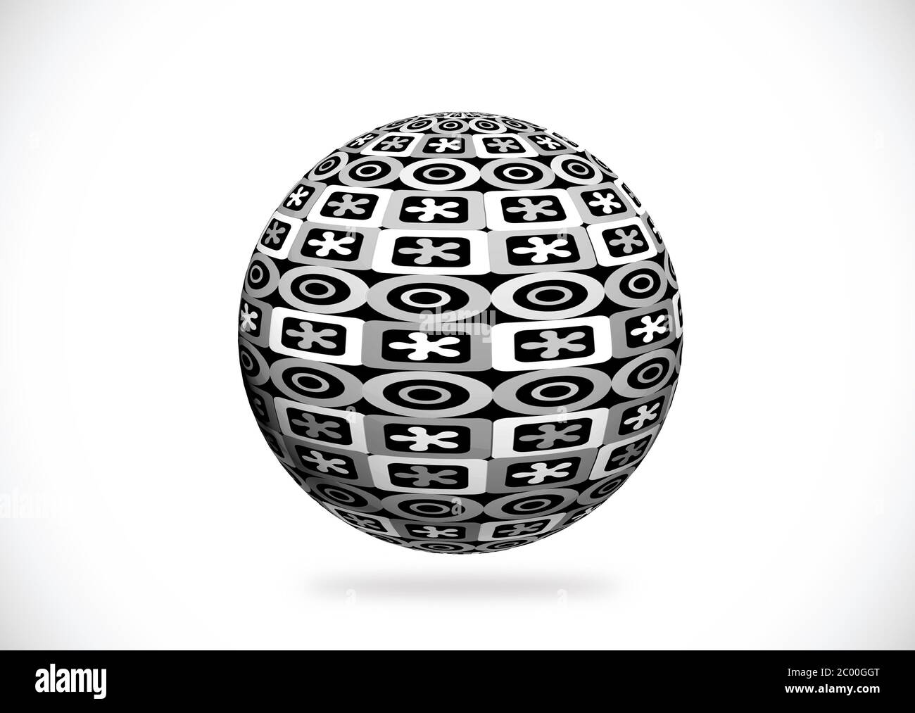 Abstract 3d sphere illustration for your design Stock Photo - Alamy