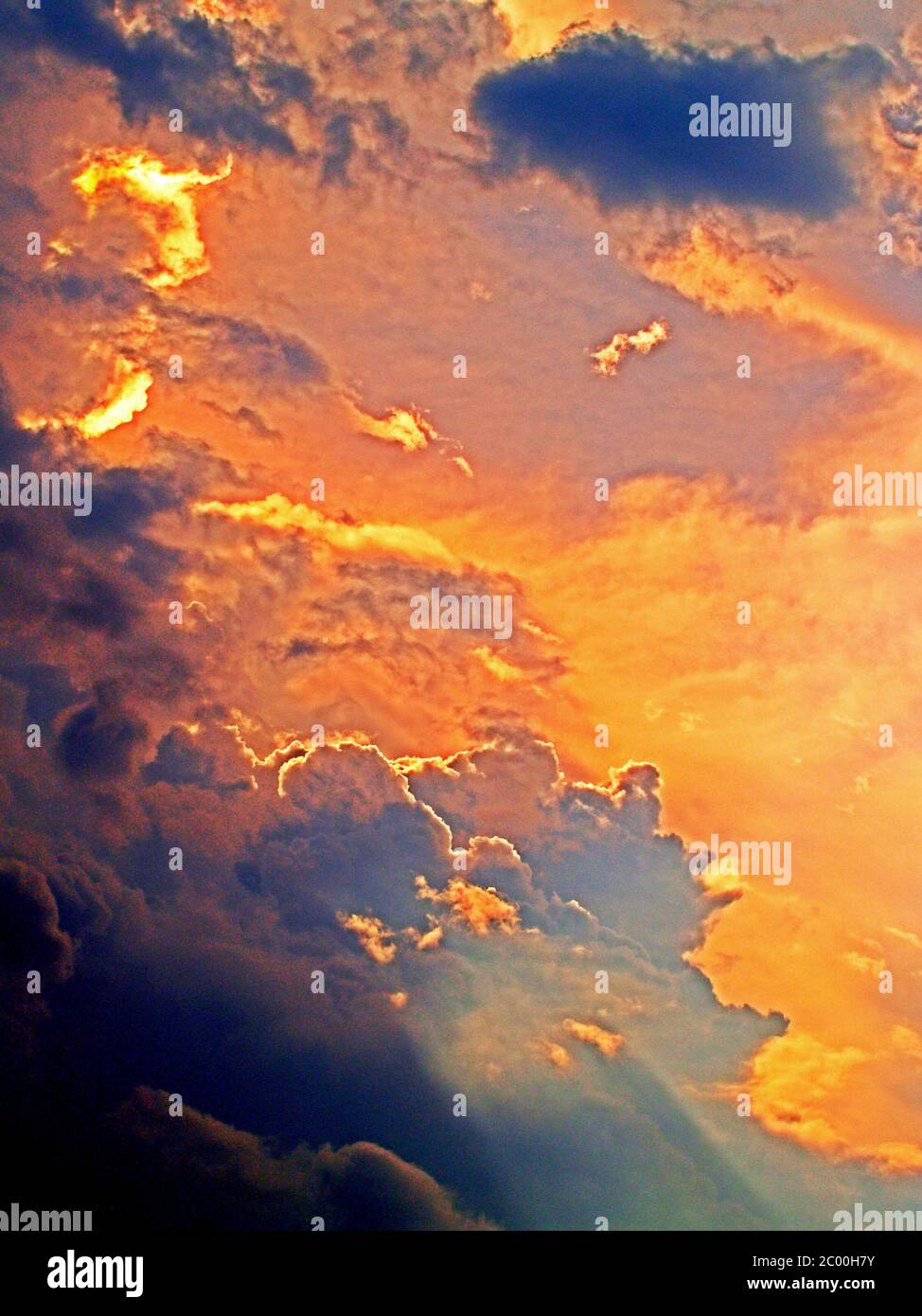 sky clouds season color beautiful edit in filtered images Stock Photo ...