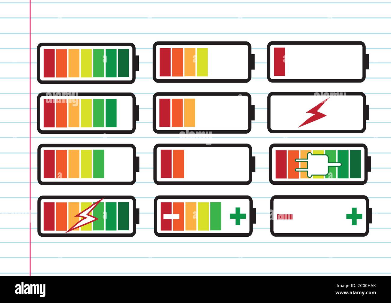 battery charge level indicators Set Stock Photo - Alamy battery charge level indicators Set Stock Photo - Alamy
