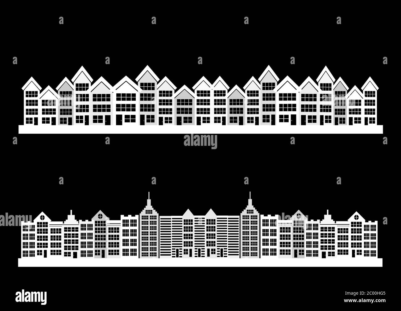 Town icon hi-res stock photography and images - Alamy