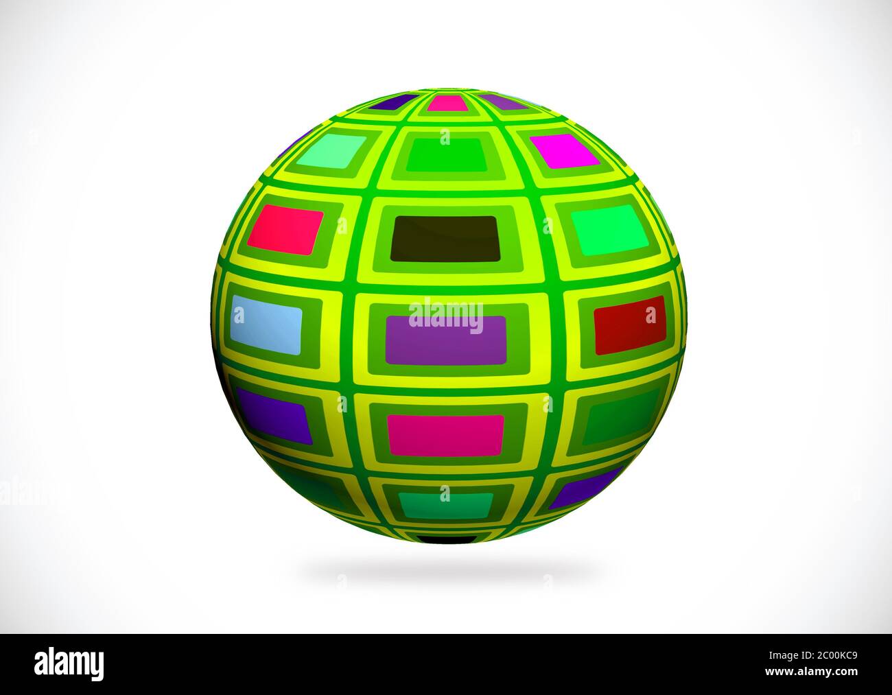 Abstract 3d sphere illustration for your design Stock Photo - Alamy