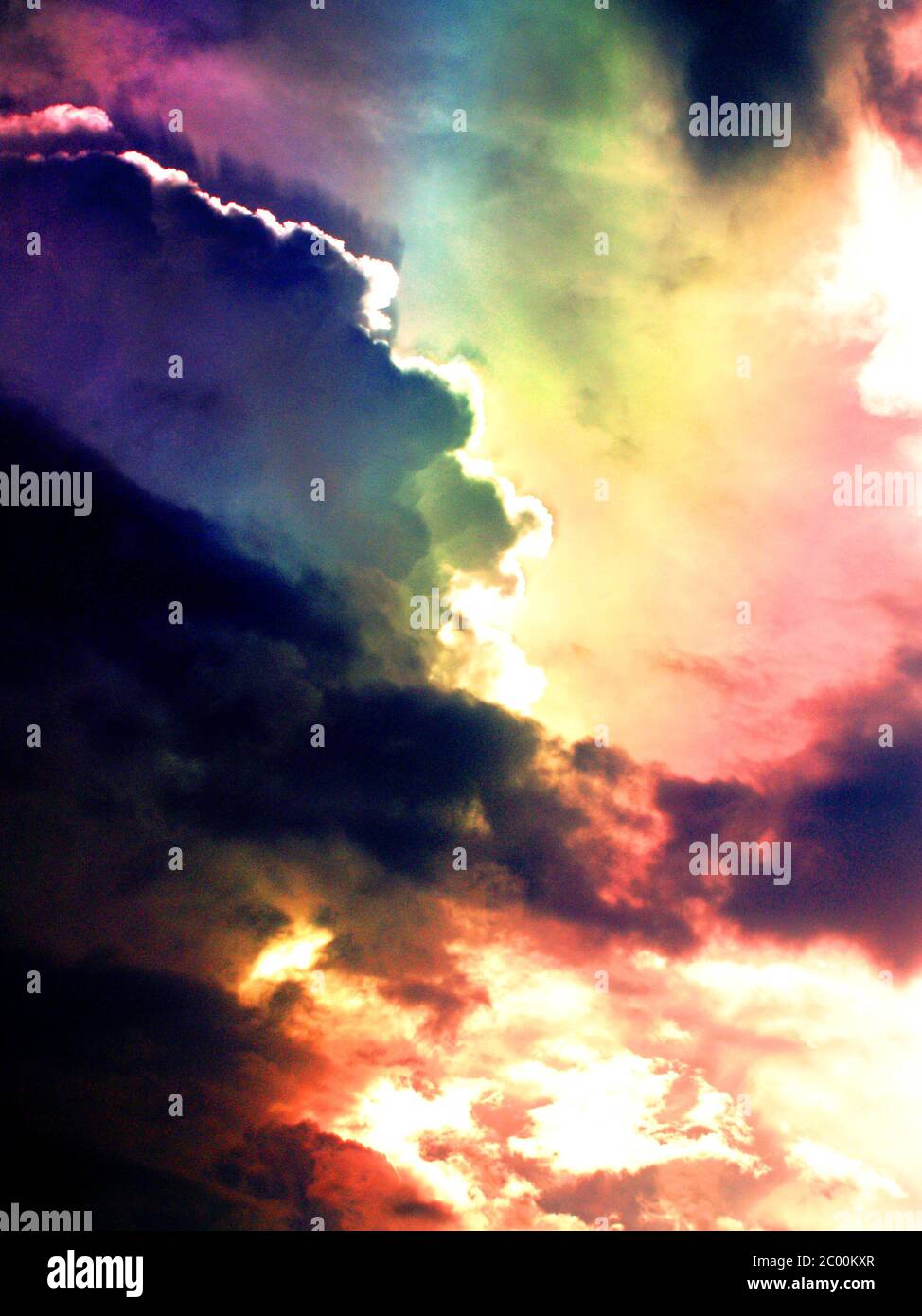 sky clouds season color beautiful edit in filtered images Stock Photo ...