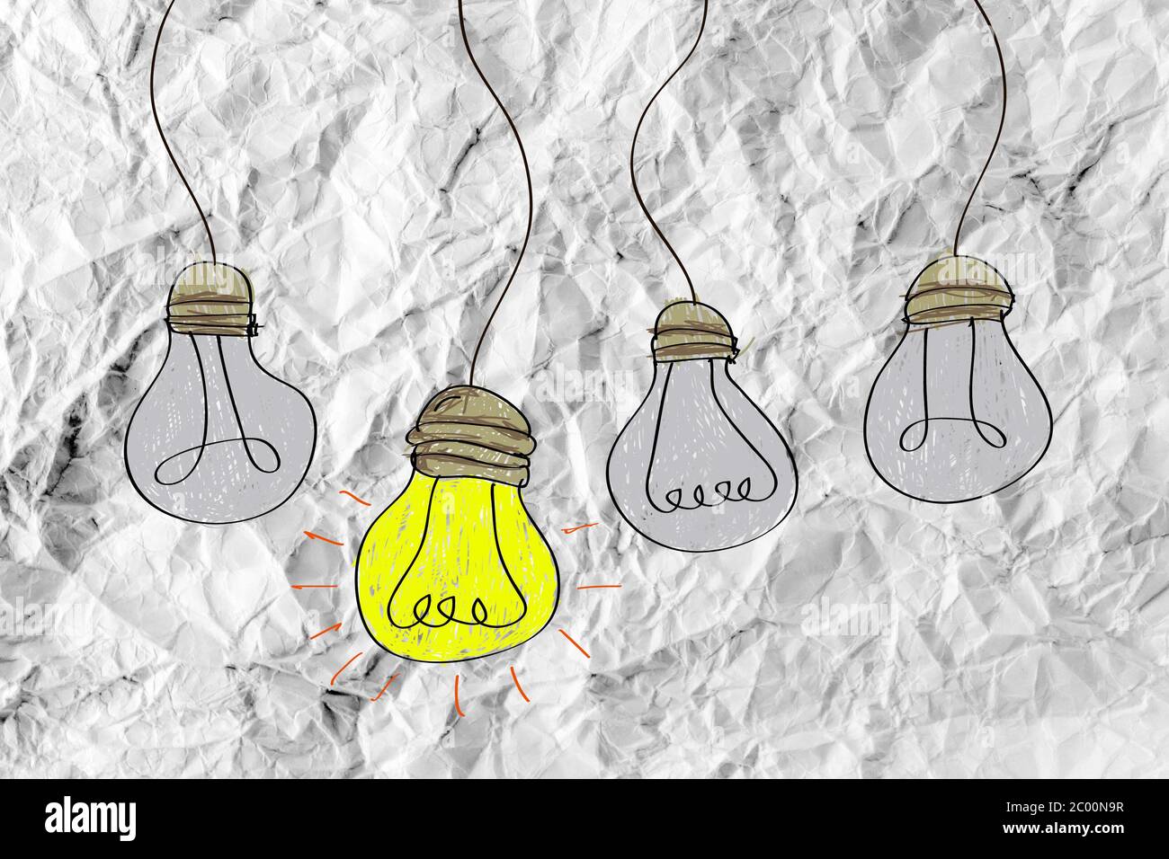 Idea light bulb simple hi-res stock photography and images - Alamy