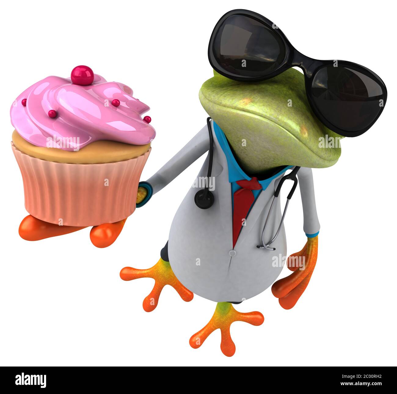 Frog doctor - 3D Illustration Stock Photo - Alamy
