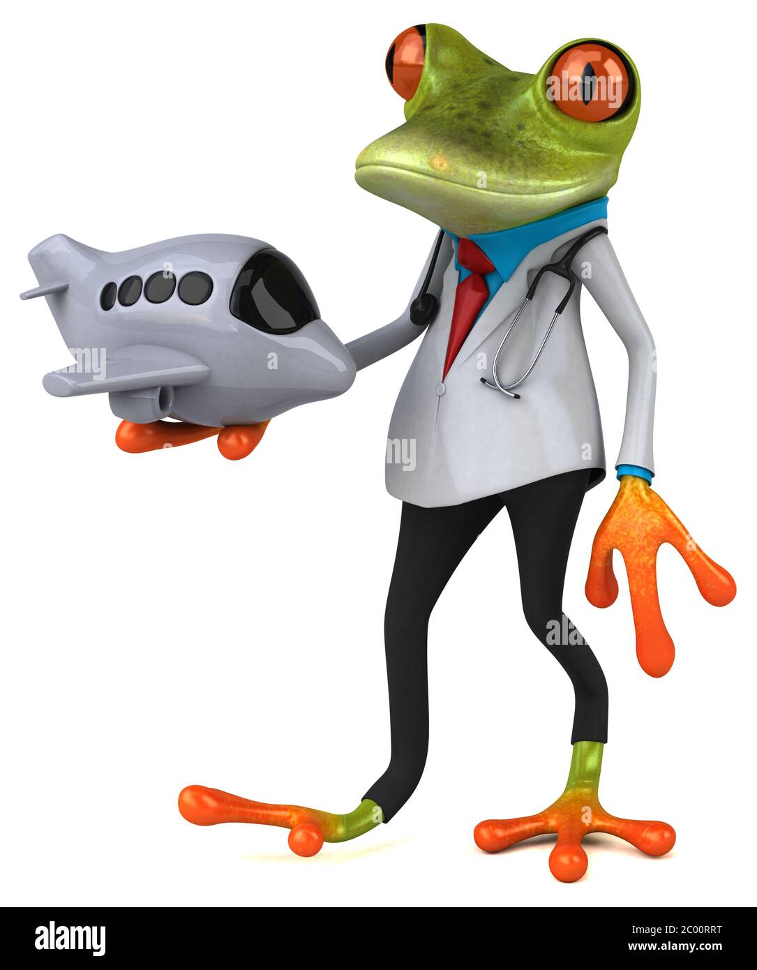 Frog doctor - 3D Illustration Stock Photo - Alamy