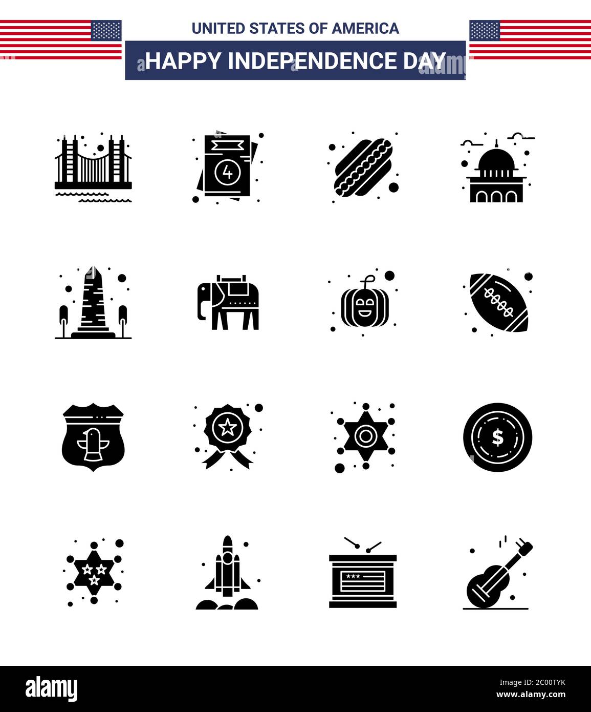 Washington monument day white house Stock Vector Images - Alamy