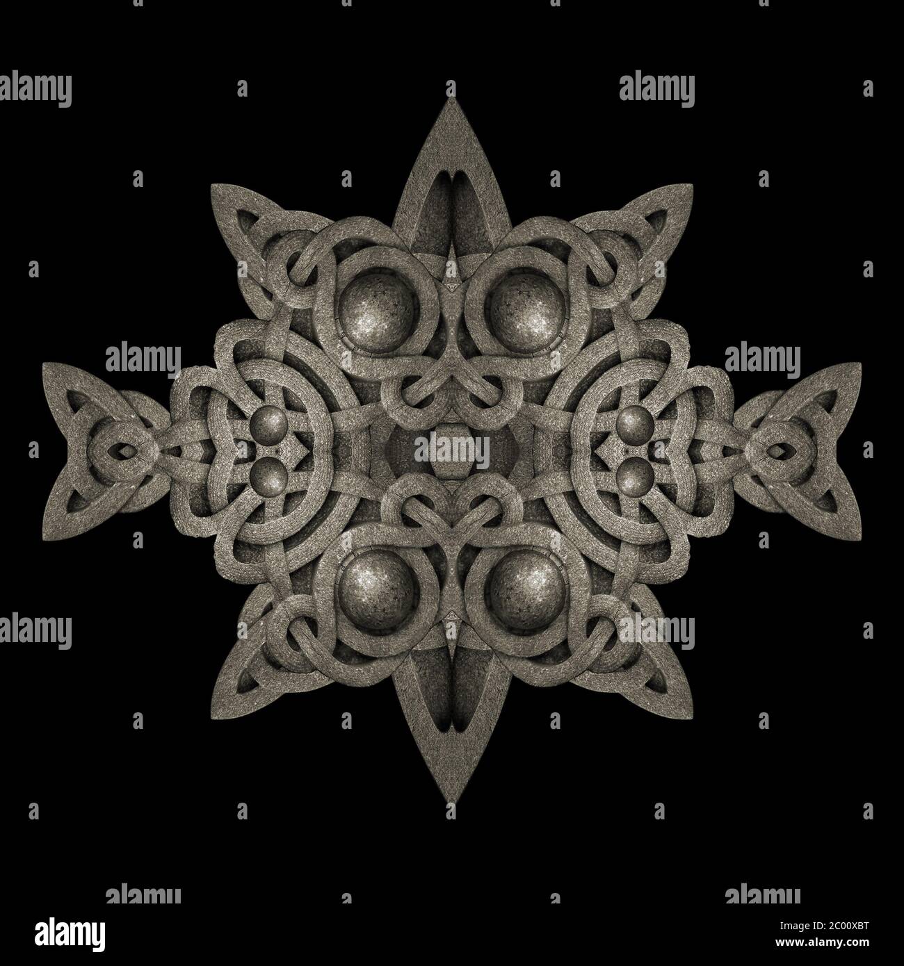 Stone Mystic Symbol Stock Photo - Alamy