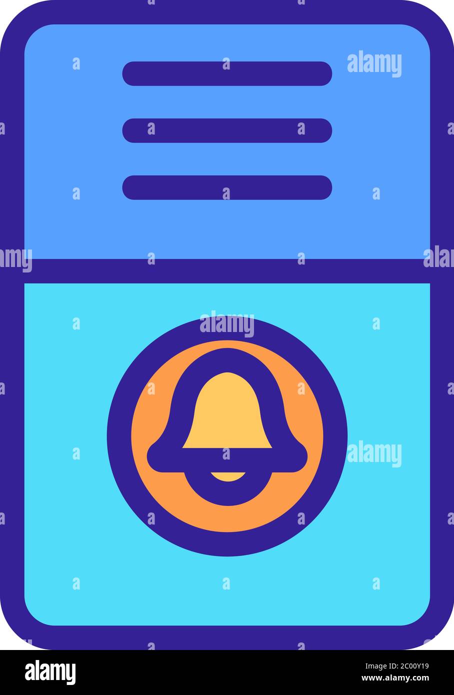 intercom home system icon vector outline illustration Stock Vector ...