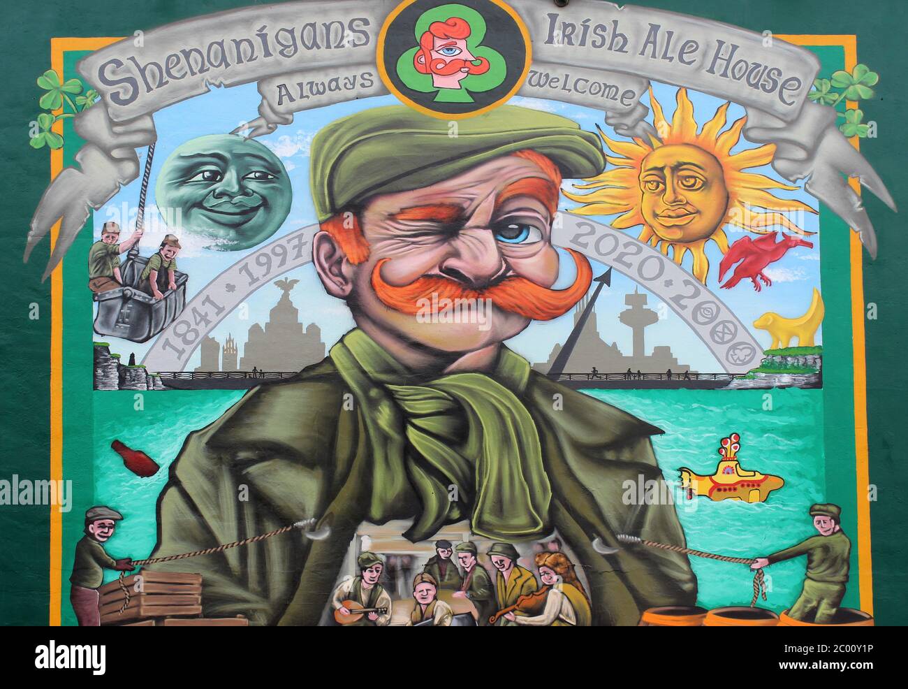 Shenanigans Irish Ale House, Tithebarn Street, Liverpool Stock Photo ...