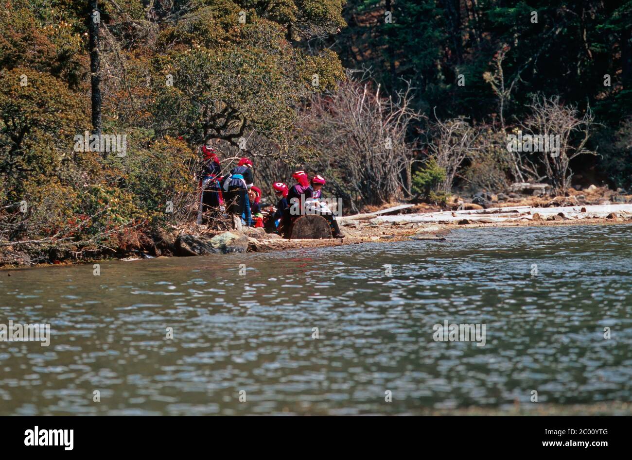 SHUDU LAKE, SHANGRI-LA NATIONAL PARK, ZHONGDIAN, YUNNAN, CHINA Stock ...