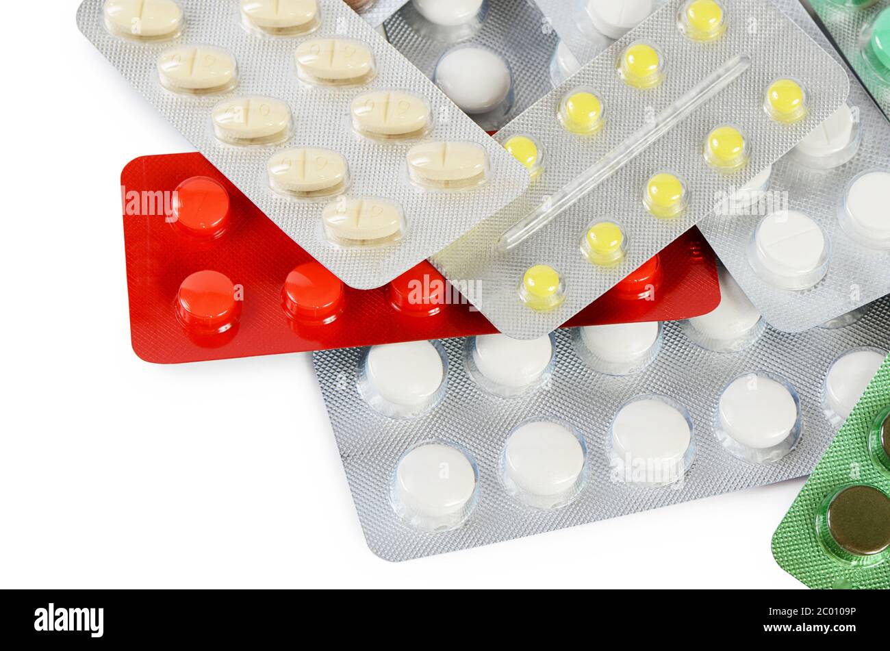 Green tablets in packaging hi-res stock photography and images - Alamy