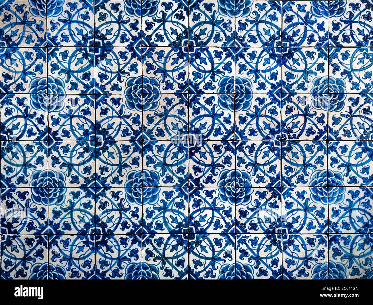 Vintage azulejos, traditional Portuguese tiles Stock Photo - Alamy