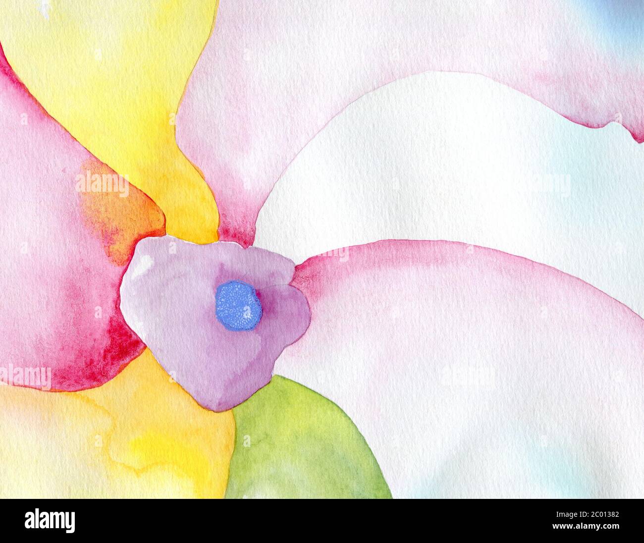 Abstract watercolor flower Stock Photo - Alamy