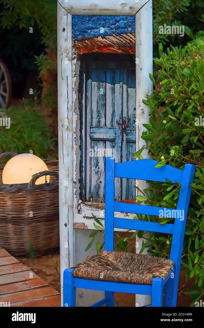 The blue chair Stock Photo - Alamy