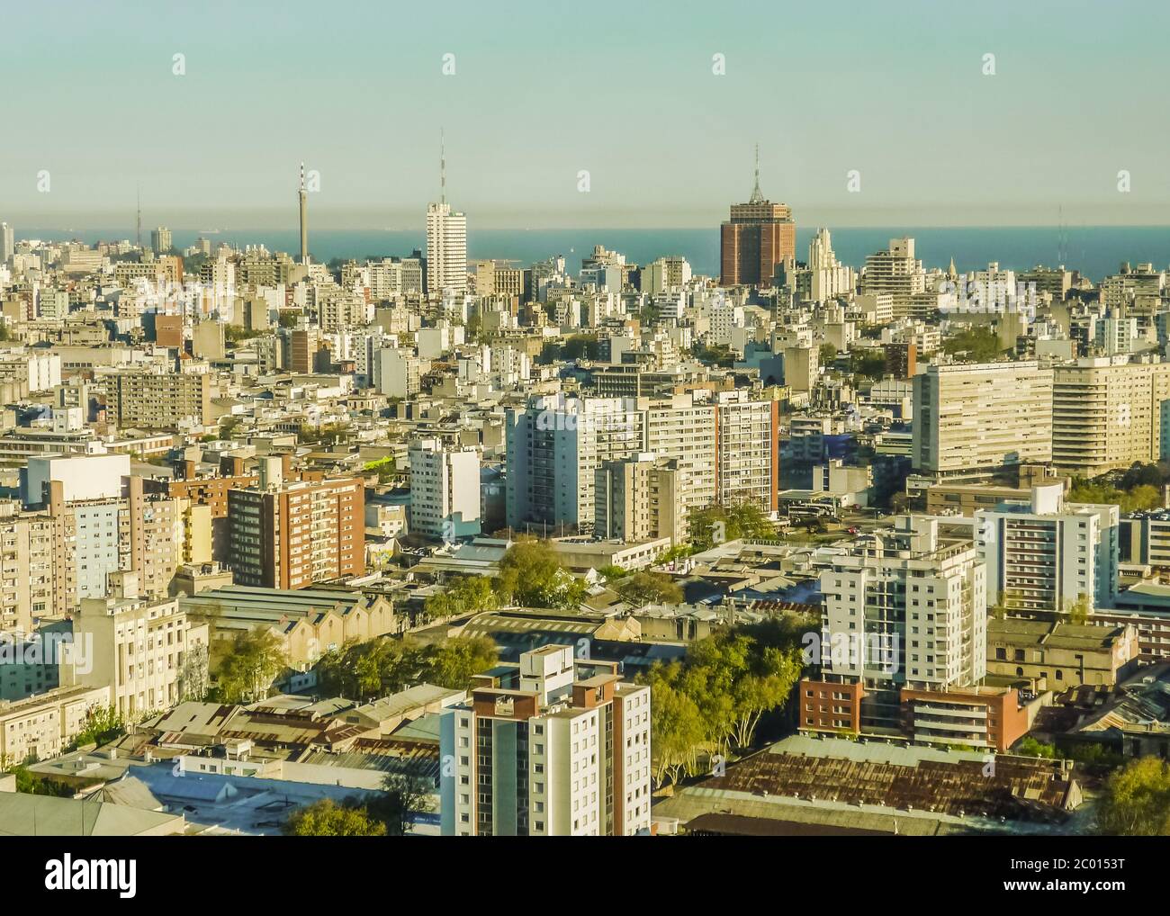 Aerial View of Montevideo Stock Photo - Alamy