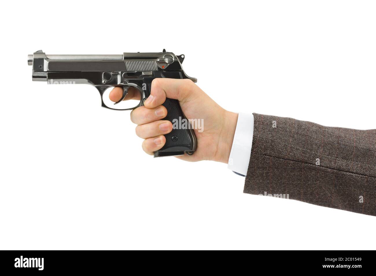 Hand with pistol Stock Photo - Alamy