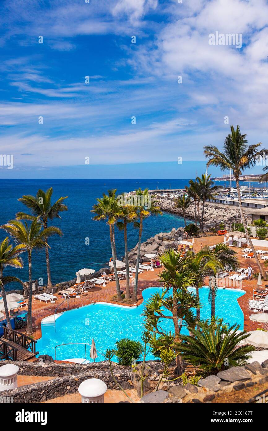 Pool at Tenerife island - Canary Stock Photo - Alamy
