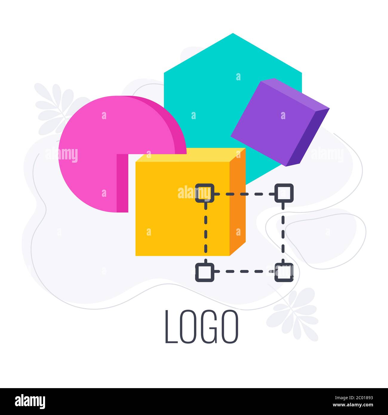 Logo icon. Business infographics. Flat vector illustration Stock Vector ...