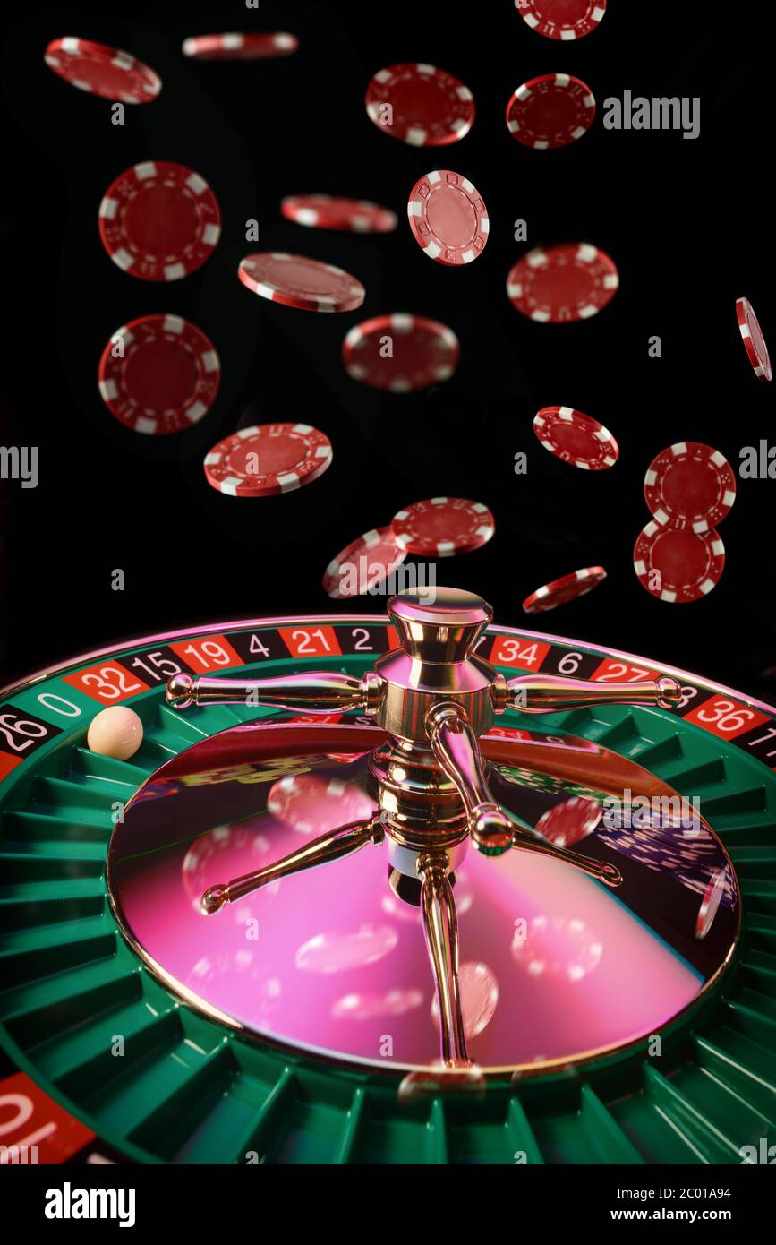 Roulette table close up at the Casino - Selective Focus Stock Photo - Alamy