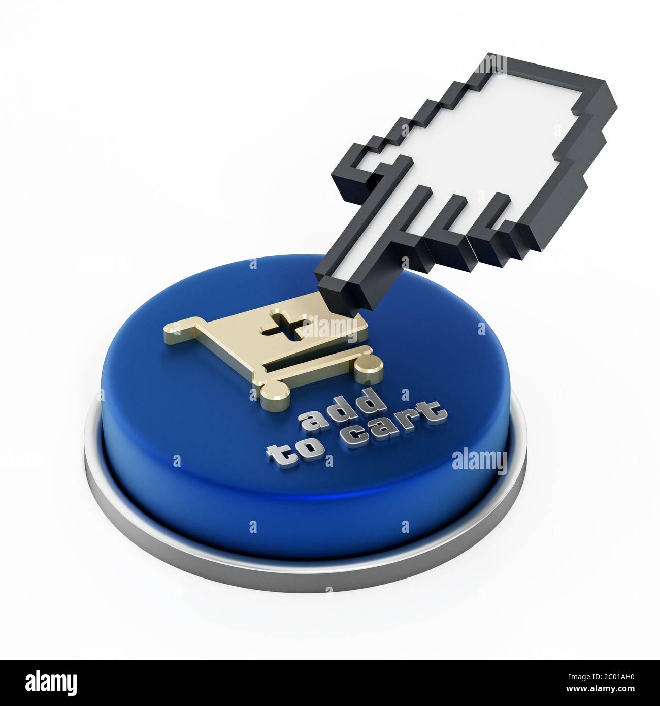 Shop icon digital blue Cut Out Stock Images & Pictures - Alamy