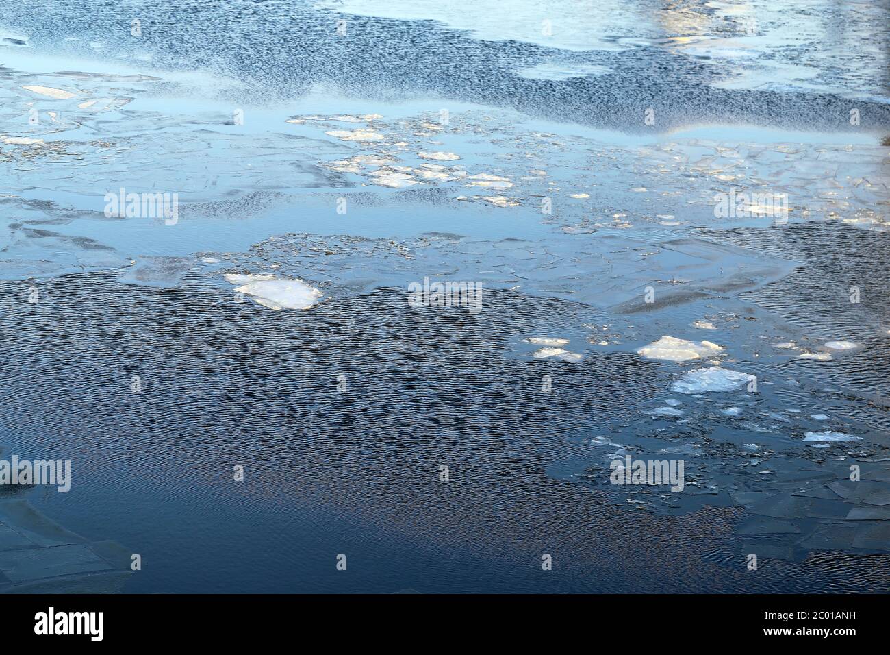 Texture of river ice photographed Stock Photo - Alamy