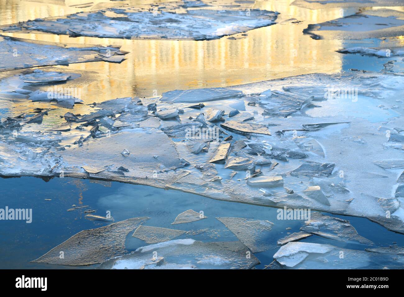 Texture of river ice photographed Stock Photo - Alamy