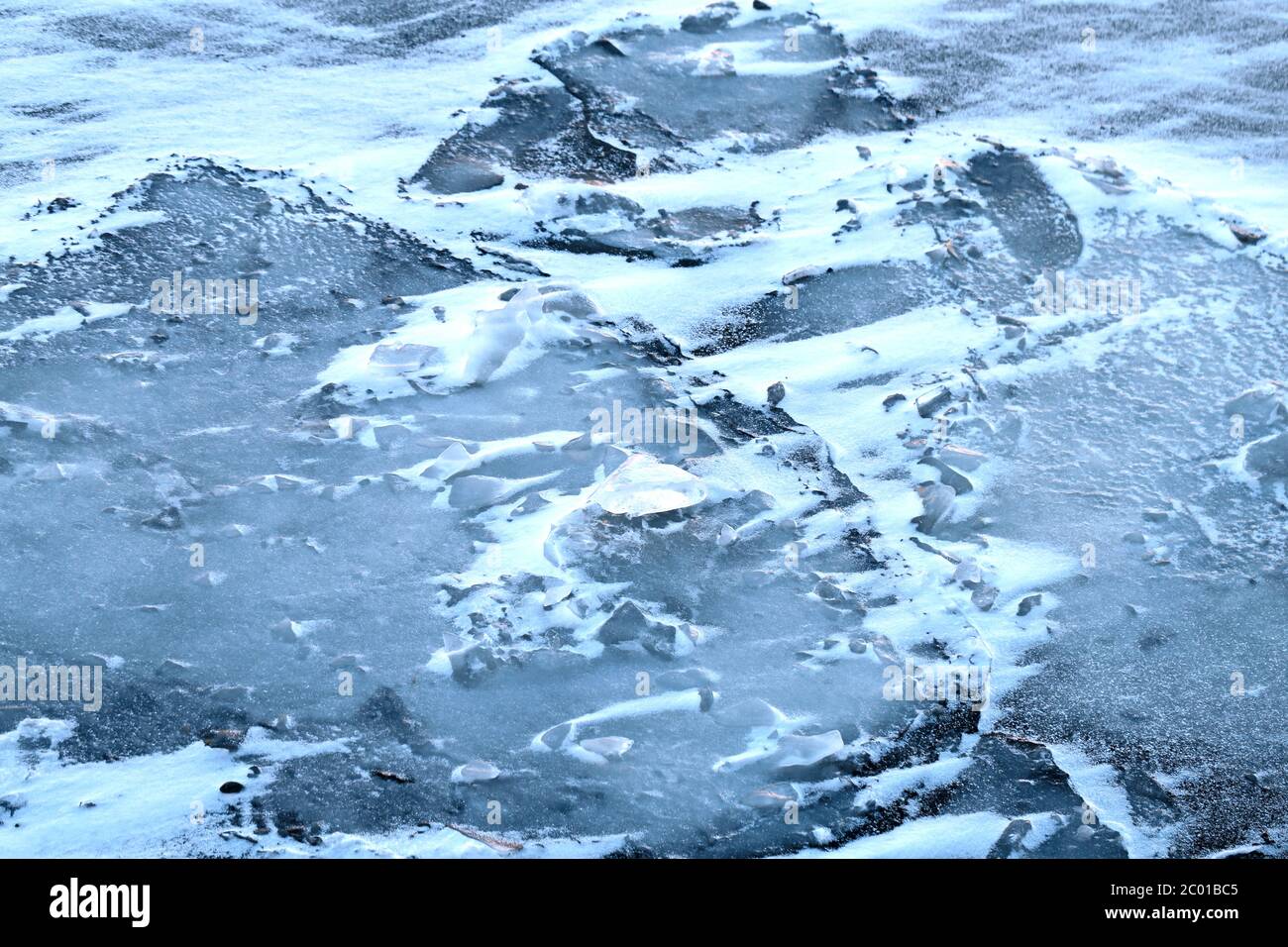 Texture of river ice photographed Stock Photo - Alamy
