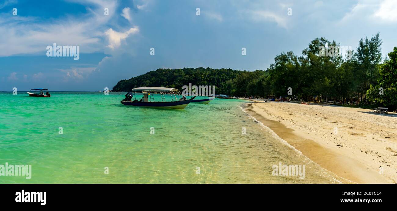 Teluk Dalam Beach, Besar, Perhentian Islands, Malaysia; May-2019; The ...