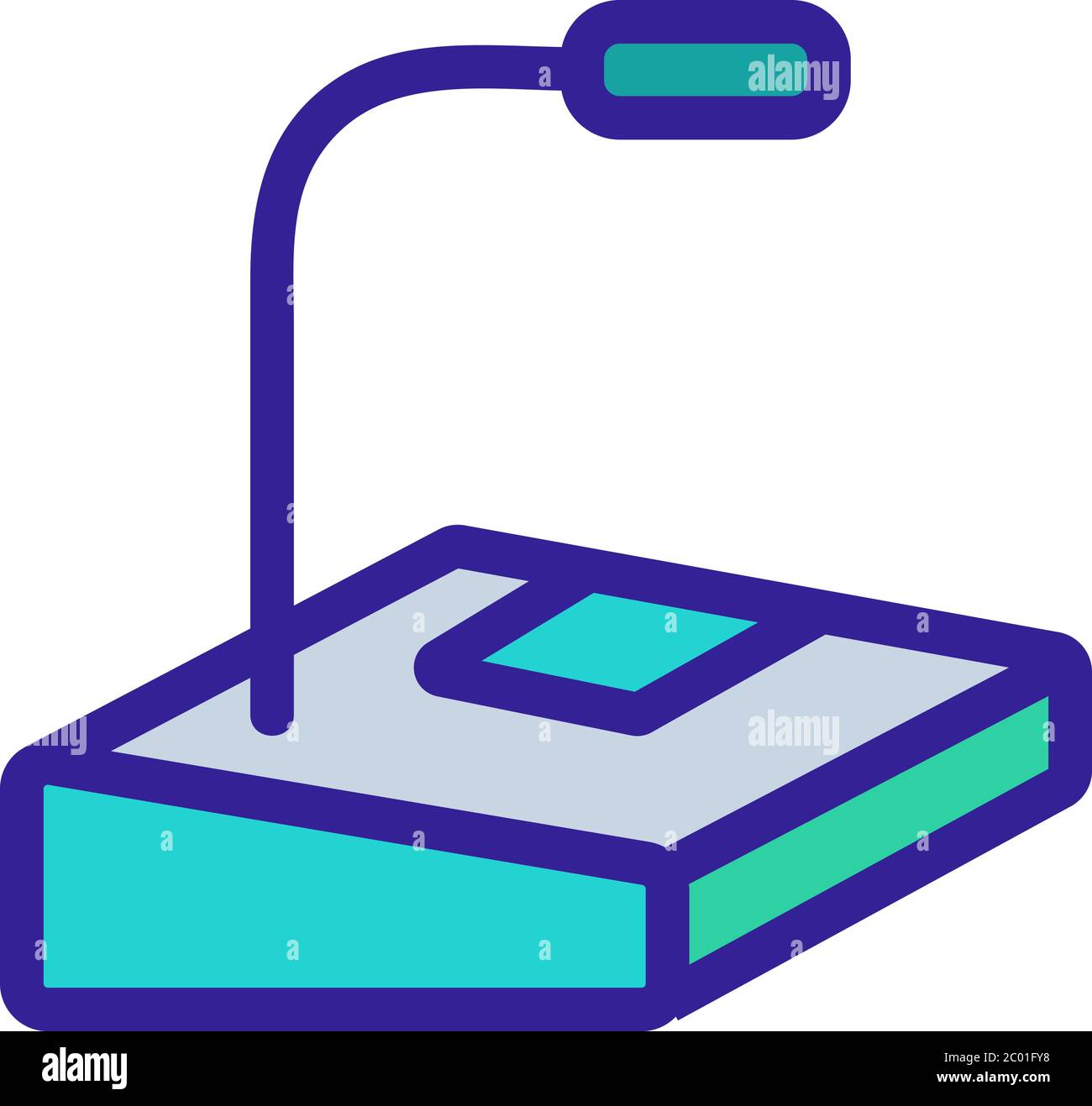 intercom microphone icon vector outline illustration Stock Vector Image ...