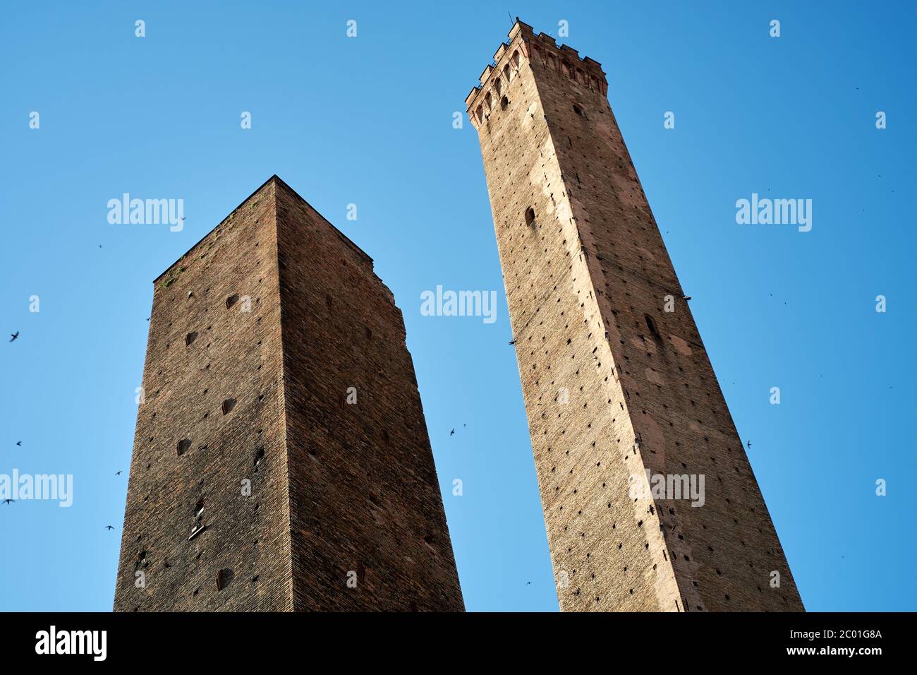 The Asinelli and Garisenda towers, also called simply two towers, are ...