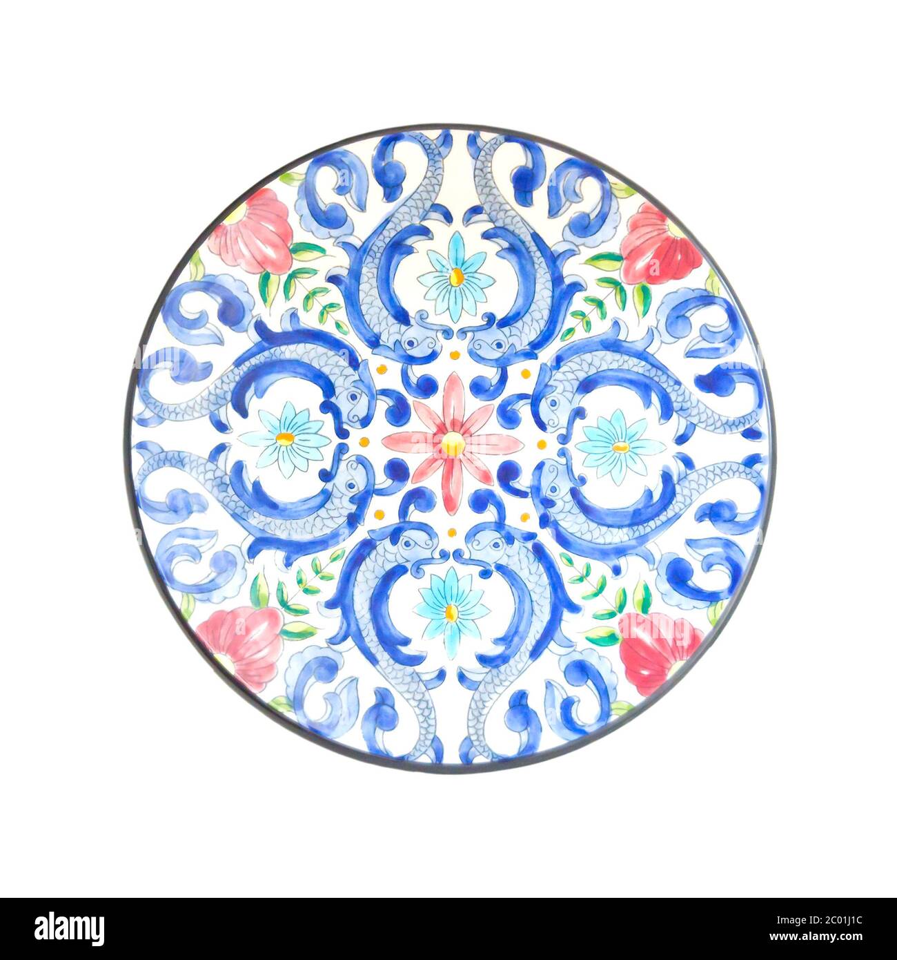 Circular ceramic plate hi-res stock photography and images - Alamy