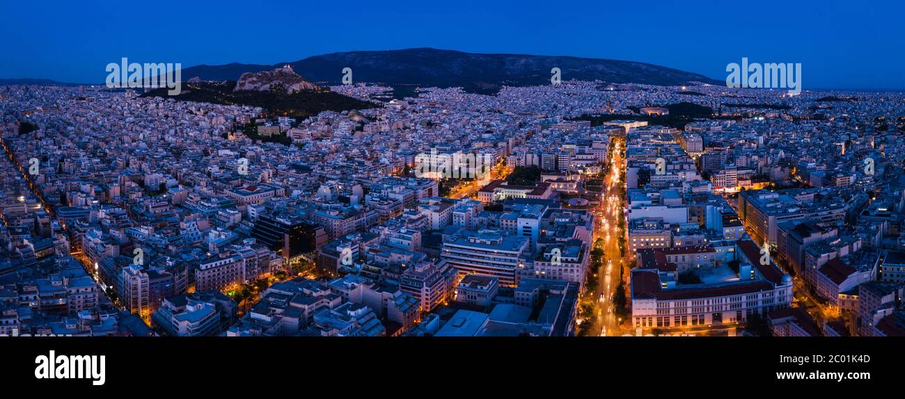 Athens bird eye view hi-res stock photography and images - Alamy