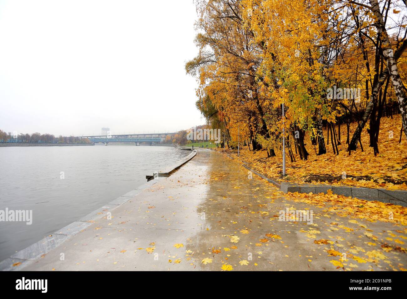 Moscow river embankment Stock Photo - Alamy