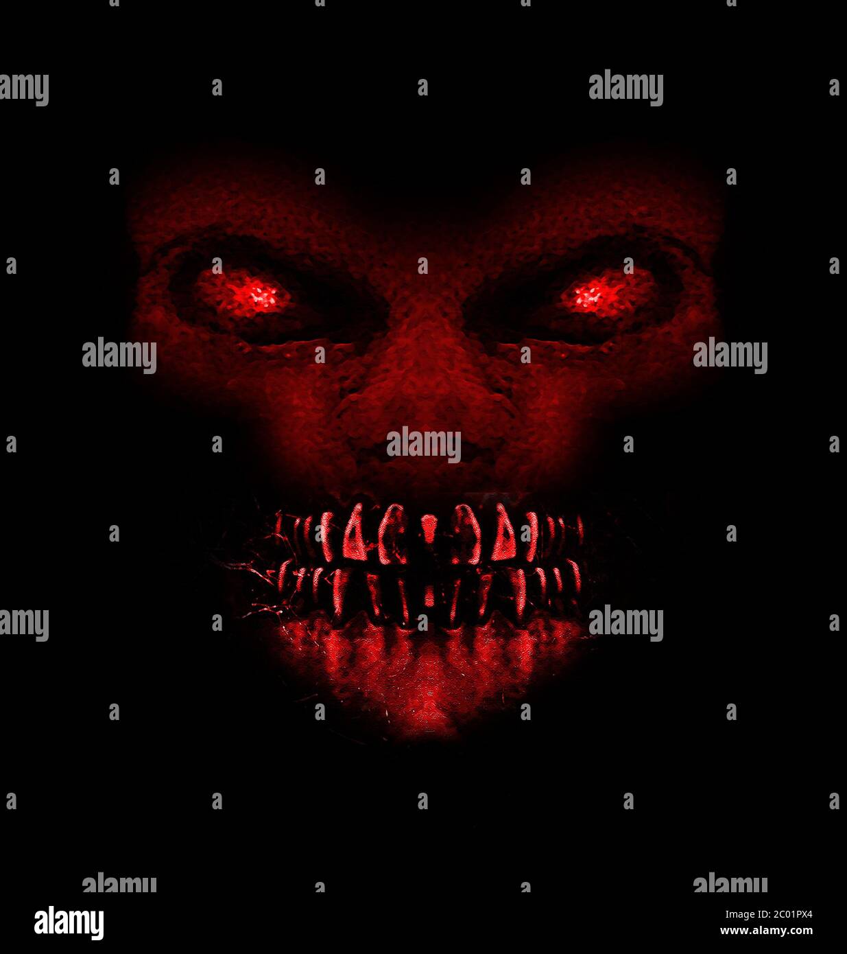 Dark monster red eyes hi-res stock photography and images - Alamy