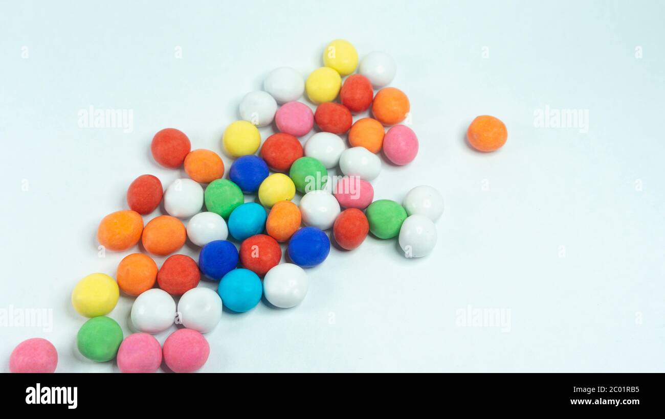 Marble snack with colorful and sweet taste that kids love Stock Photo ...