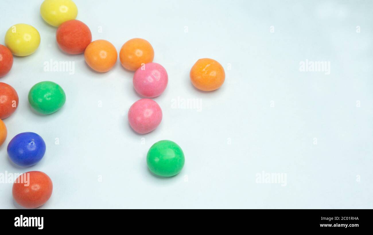 Marble snack with colorful and sweet taste that kids love Stock Photo ...