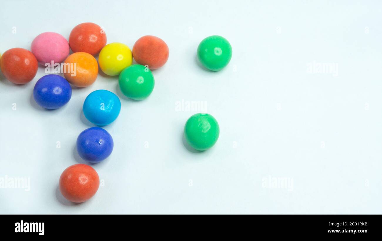 Marble snack with colorful and sweet taste that kids love Stock Photo ...