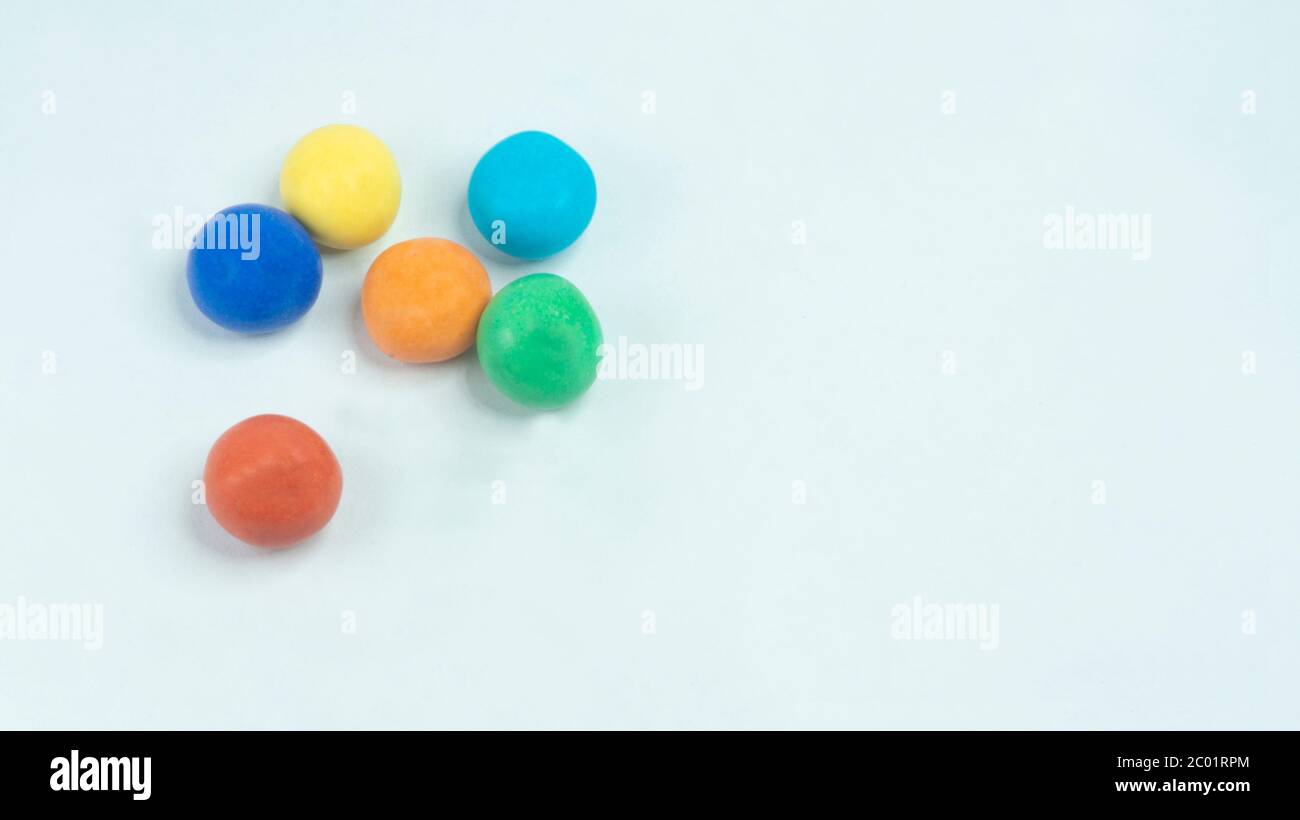 Marble snack with colorful and sweet taste that kids love Stock Photo ...