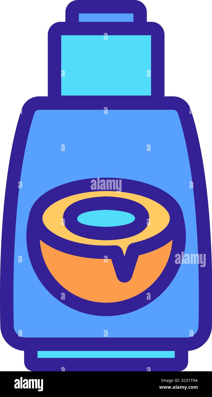 cocnut cosmetic cream icon vector outline illustration Stock Vector ...