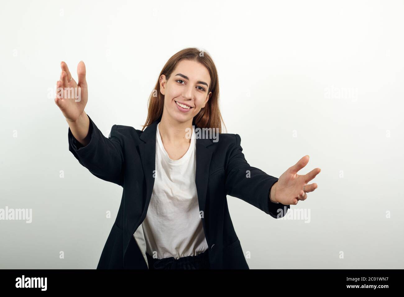 Arms wide open ready hug, fingers a cuddle , opening hands give free ...