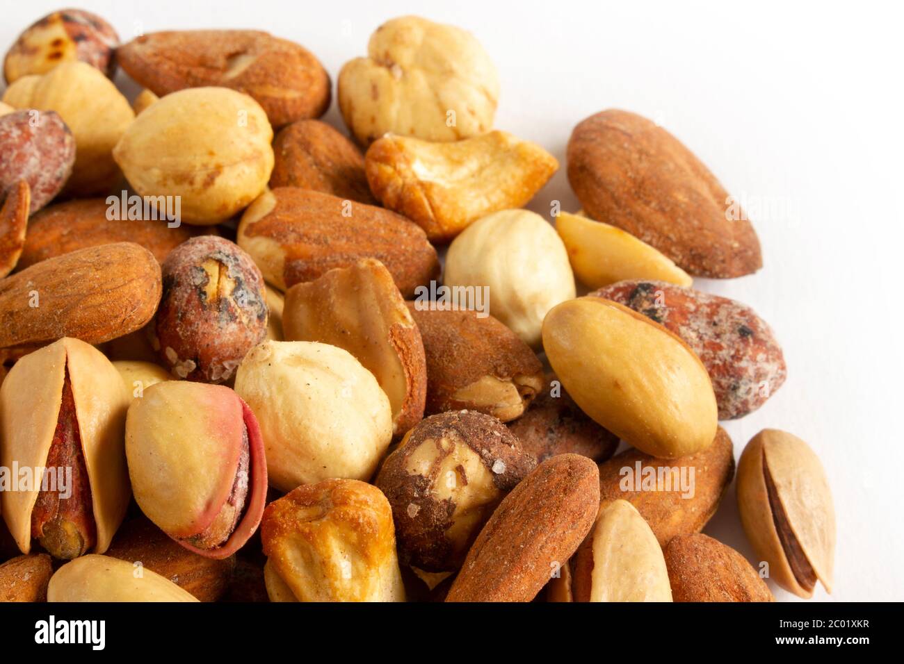 Mixed nuts. Edible, raw, organic and vegan Stock Photo - Alamy