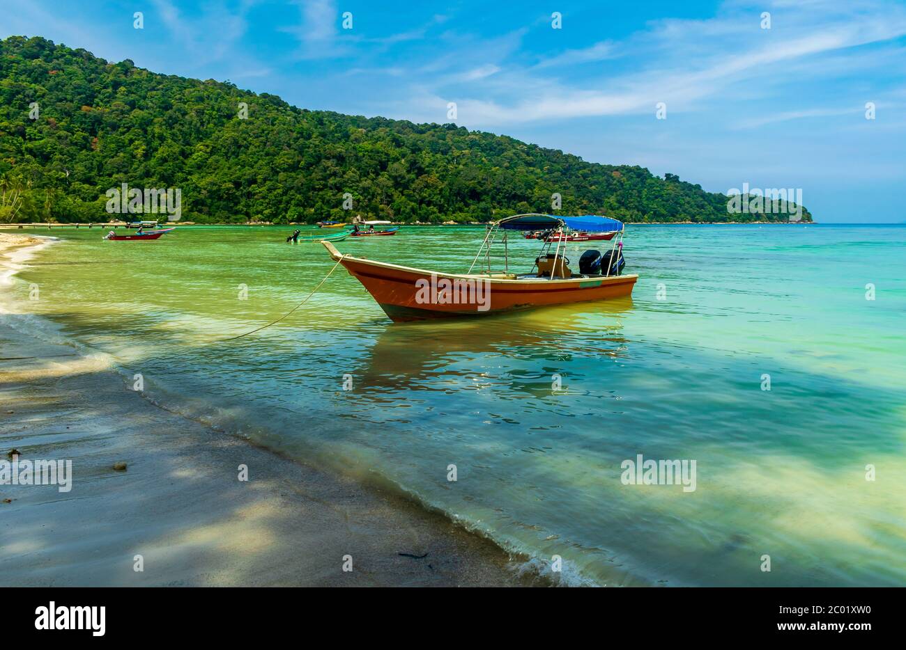 Teluk Dalam Beach, Besar, Perhentian Islands, Malaysia; May-2019; The ...