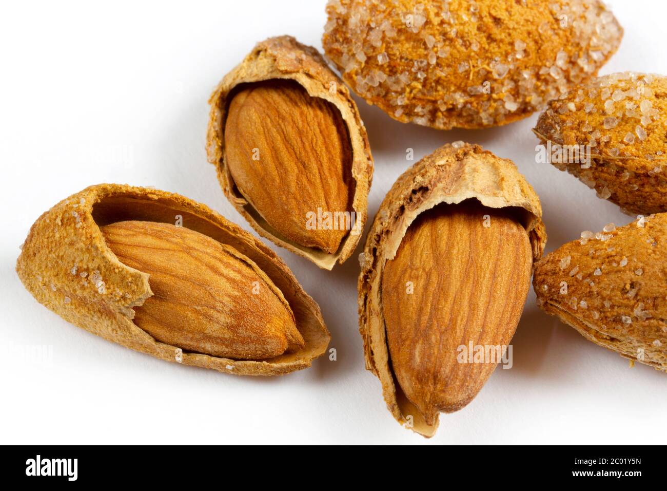 roasted, shelled and salted almonds Stock Photo - Alamy
