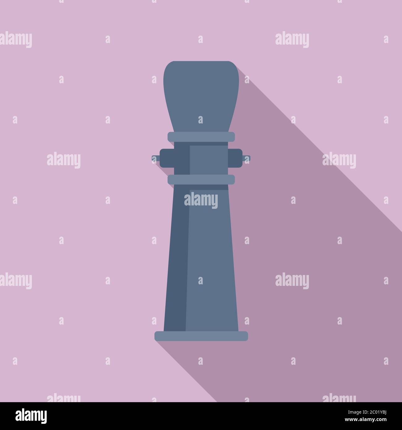 Drinking pillar icon. Flat illustration of drinking pillar vector icon ...